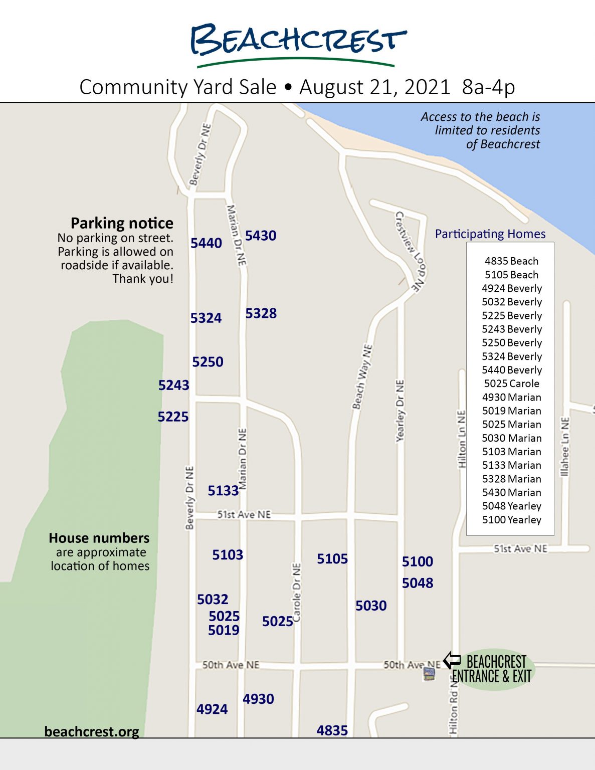 map – Beachcrest